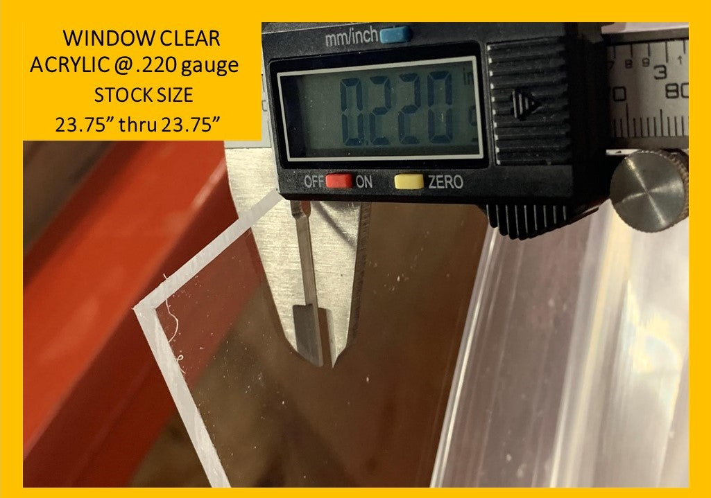 Acrylic Thickness Windows