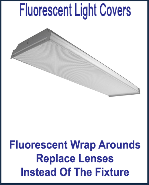 Fluorescent Light Lenses | Wrap-Around Light Lens Covers – 1800ceiling