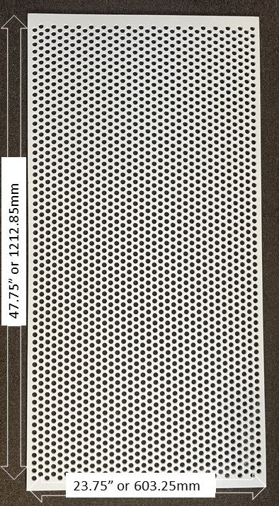 Home All products 2'x4' White Plastic Perforated tile,