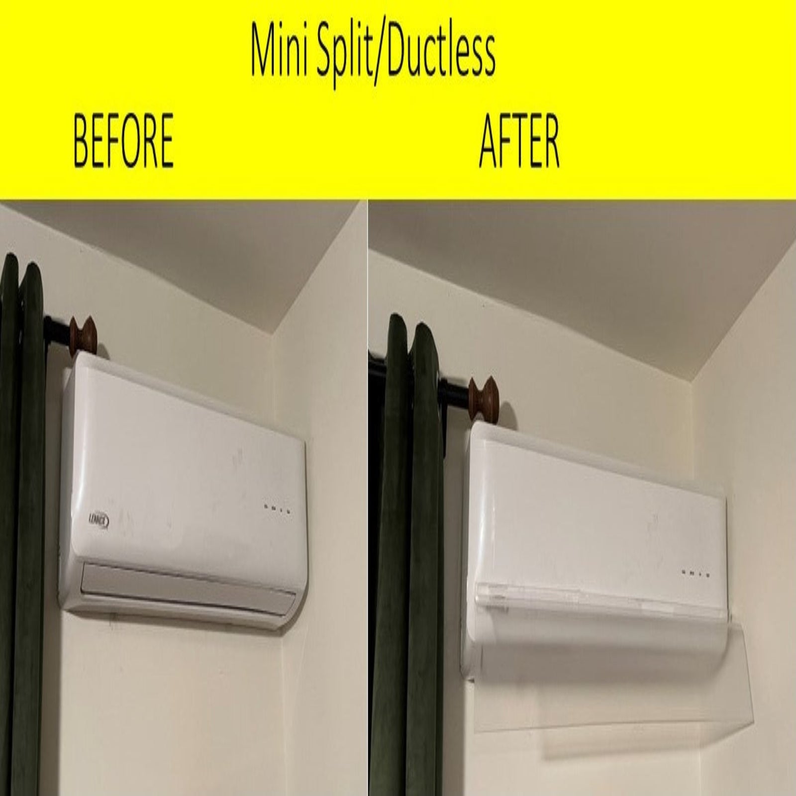 Air Deflector for Mini Split/Ductless Air System | 1800ceiling