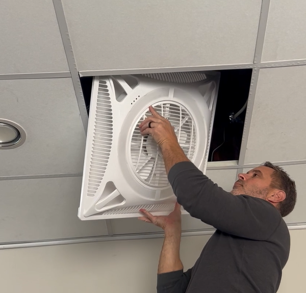 2'x 2' Ceiling Tile Fan/LED Light with Remote | 1800ceiling