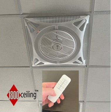 2'x 2' Ceiling Tile Fan/LED Light with Remote | 1800ceiling