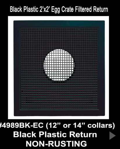 Stratus BLACK Plastic Filtered Air Return