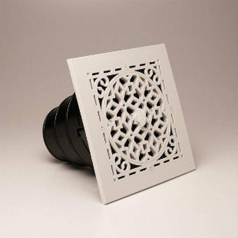 1'X1' White Plastic Antique Air Diffuser, grille*damper*box, MVAW ...