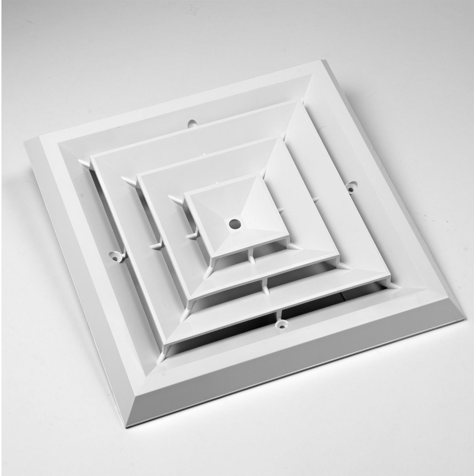 1'x1' White Plastic GRILLE ONLY, GR4 81834 actual OD 11.375 in. x 11. ...