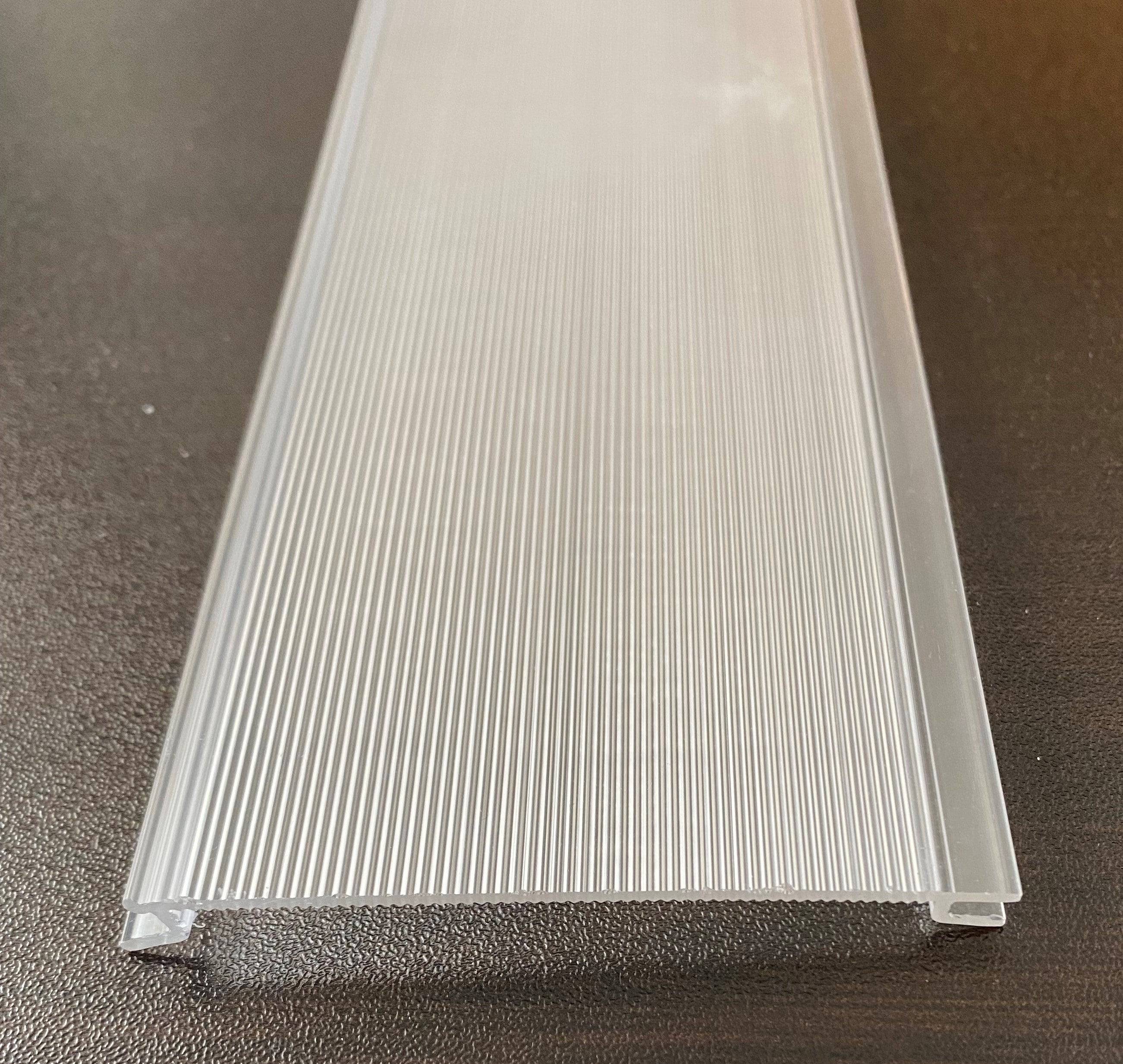 Clear Ribbed Flat Snap-In Replacement Cover 3" wide (old 422) – 1800ceiling