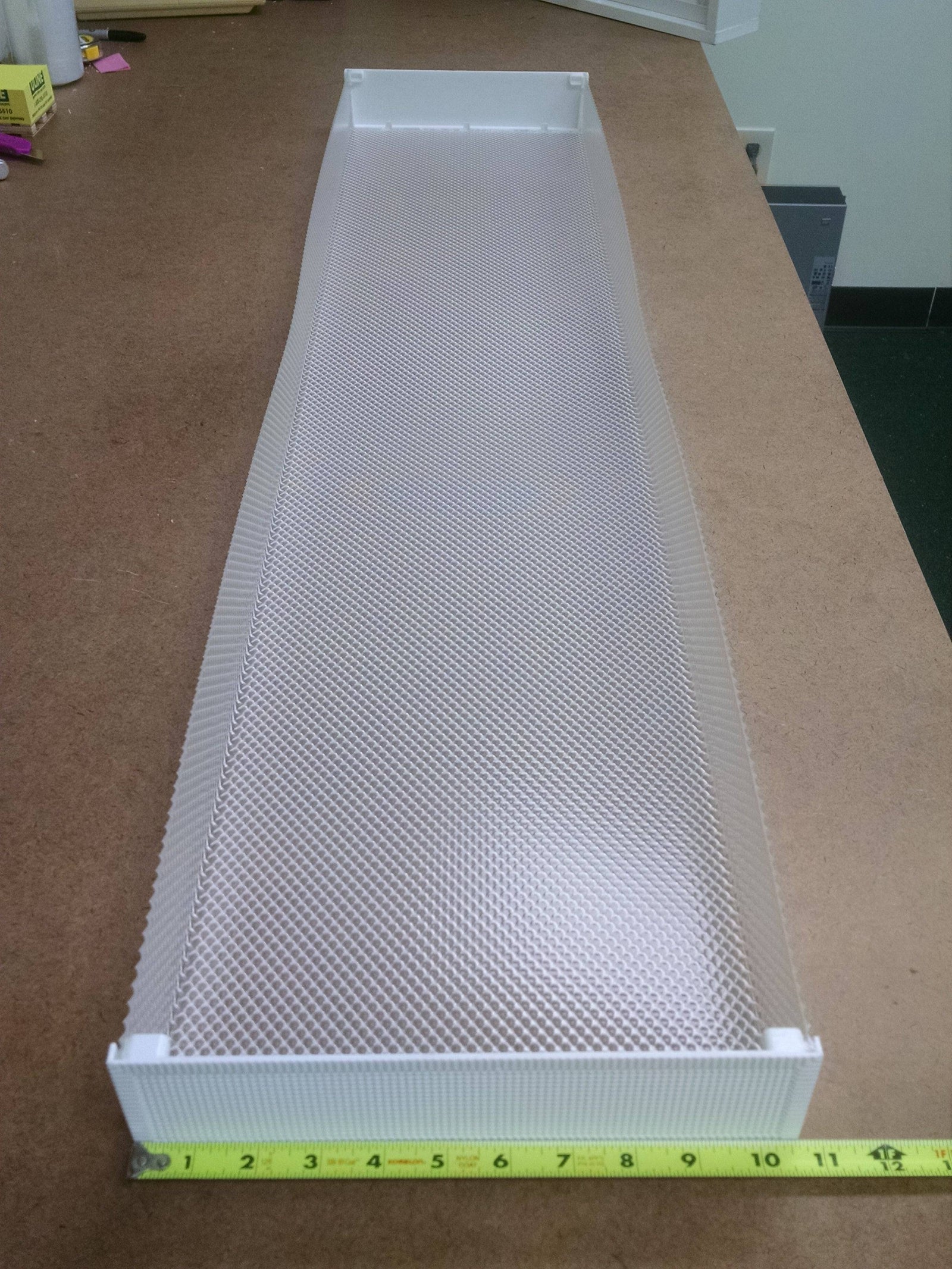 4' Long White End Cap Wrap Around, 10-5/8" wide