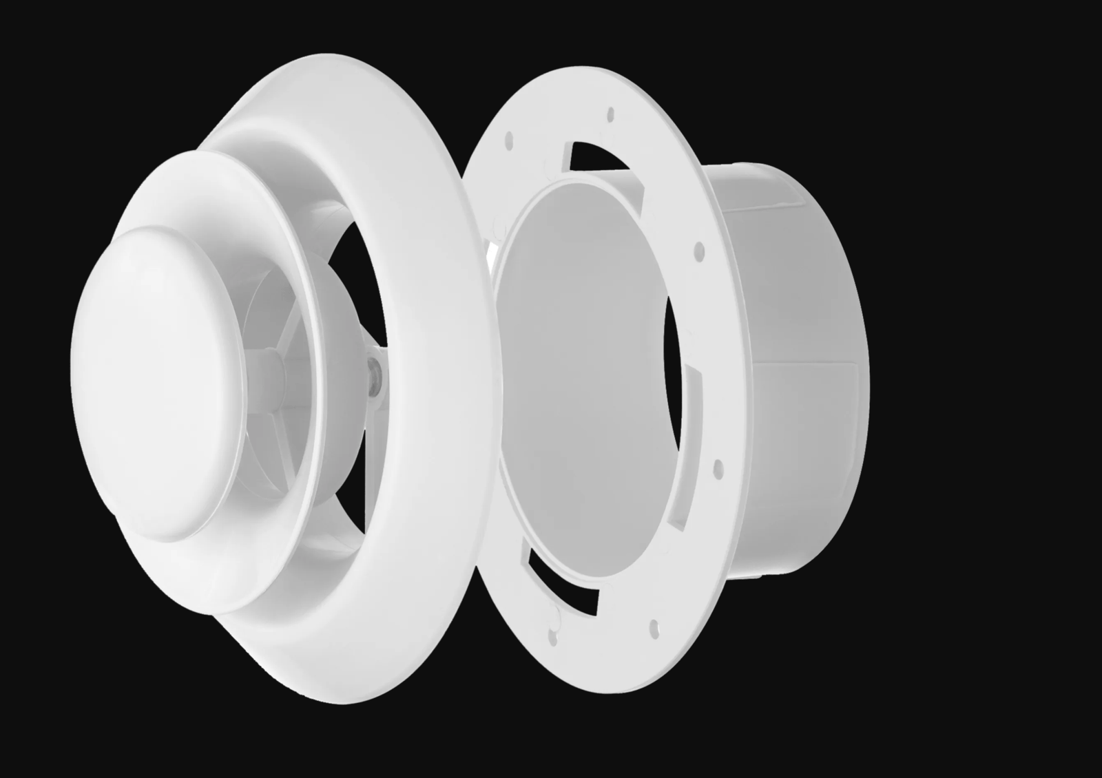 Premium Round Air Diffuser with Collar | 1800ceiling