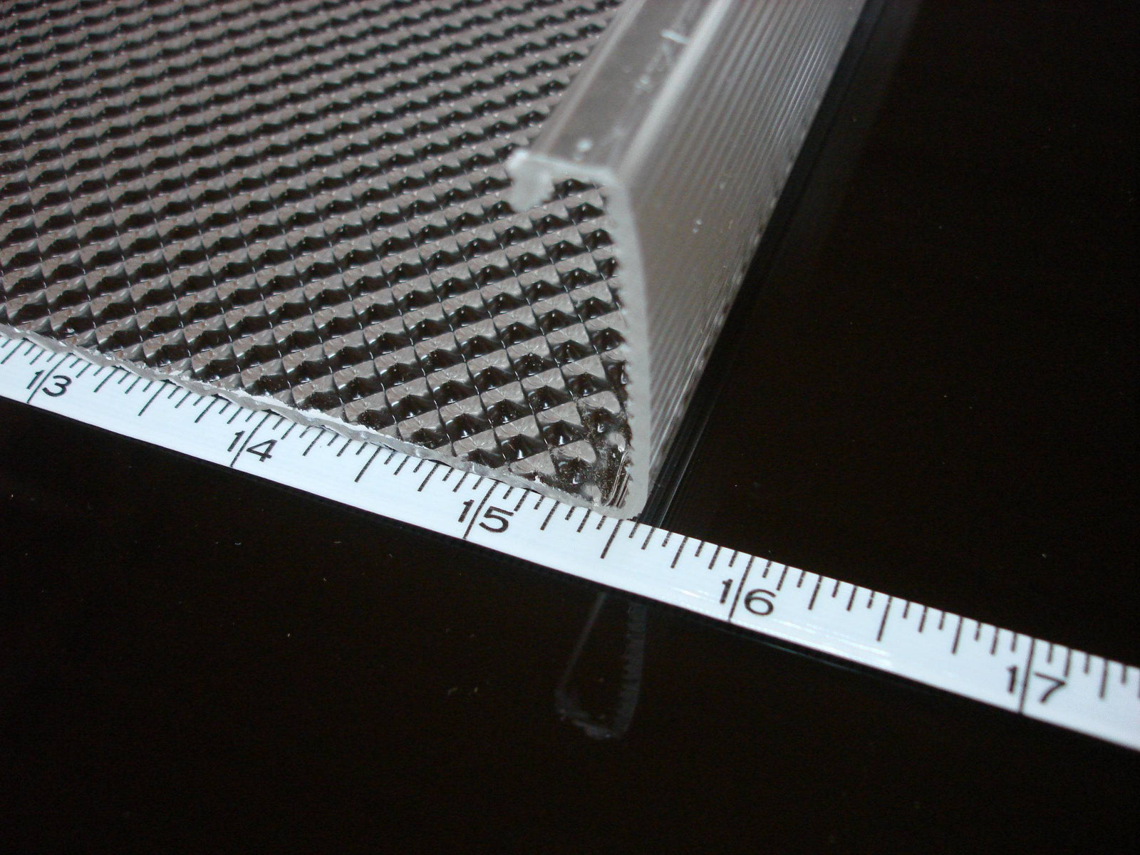 4' Wrap Around Lens: 15-5/8" Wide x 1-11/16" High