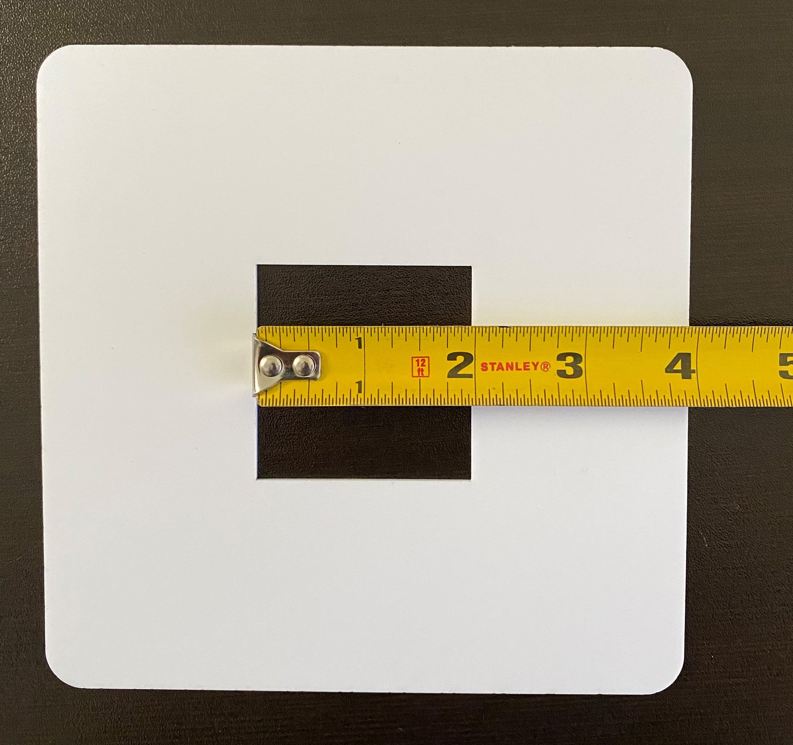 White Custom Square Goof Plates .080 gauge white acrylic | 1800ceiling