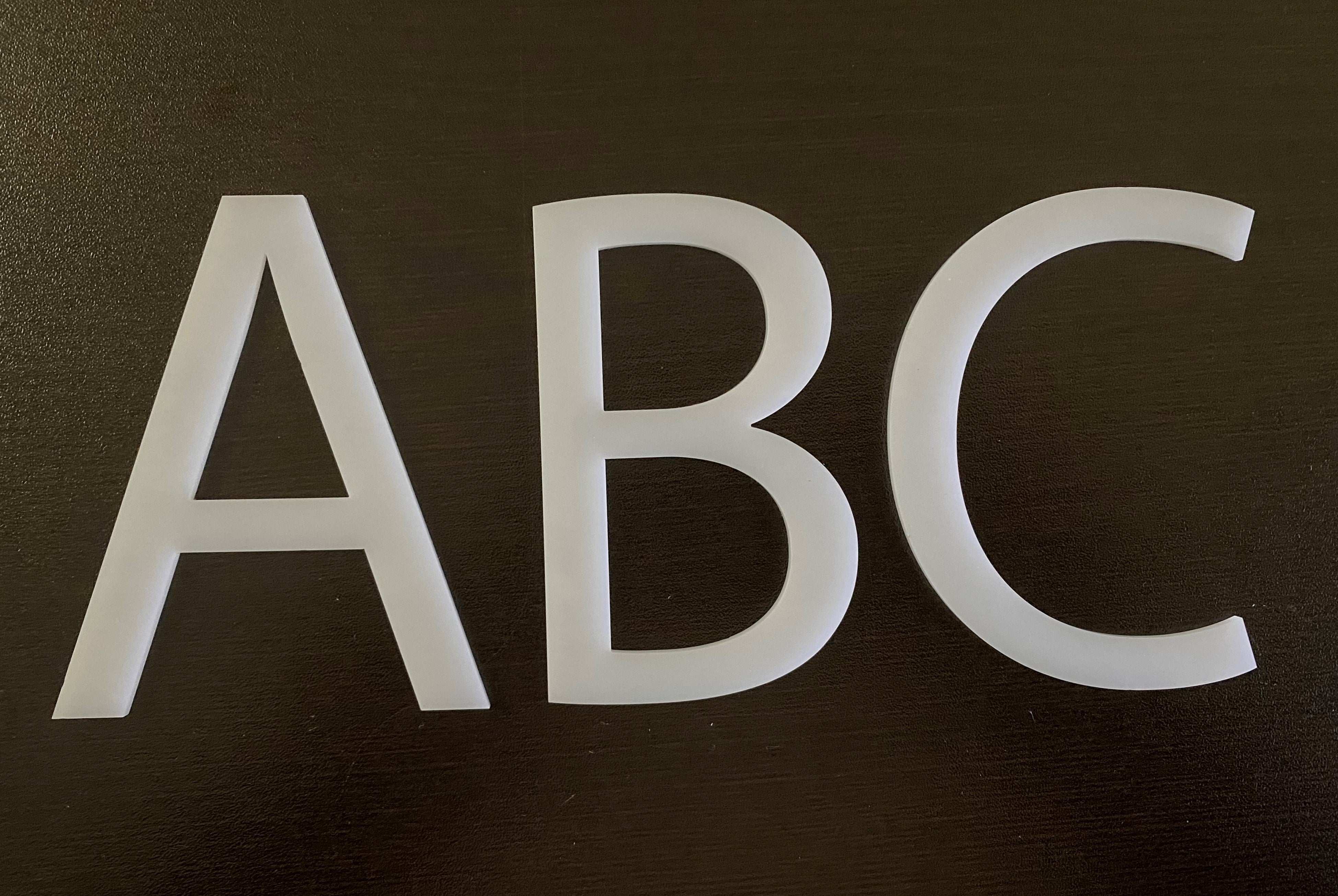 White Translucent Acrylic Letters – 1800ceiling