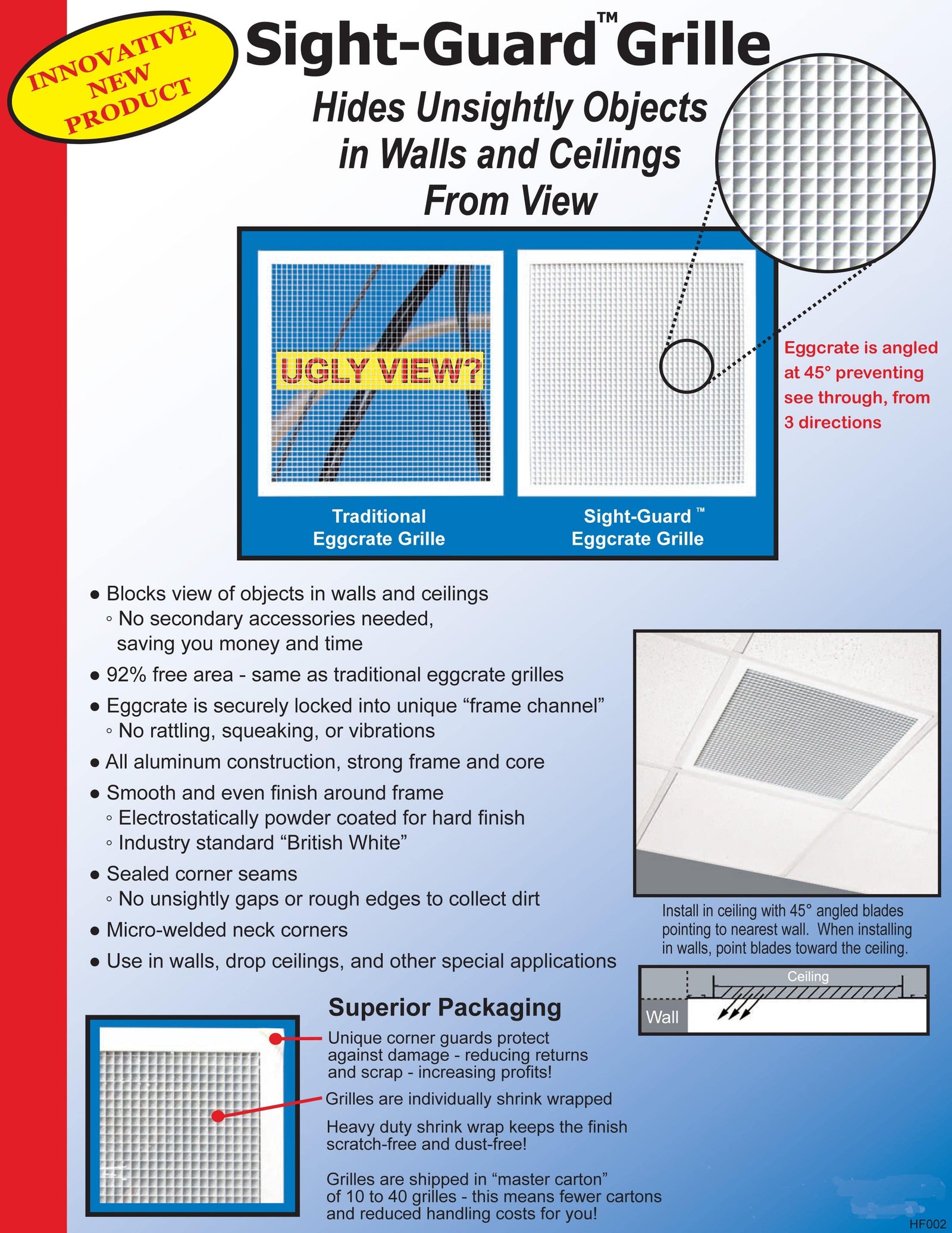 Aluminum Sight Guard Grilles