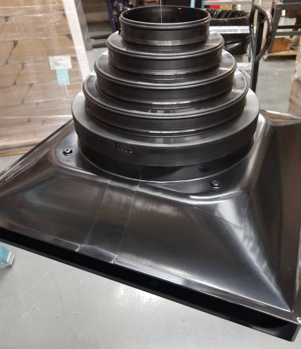 Black Plastic Return with Universal Collar