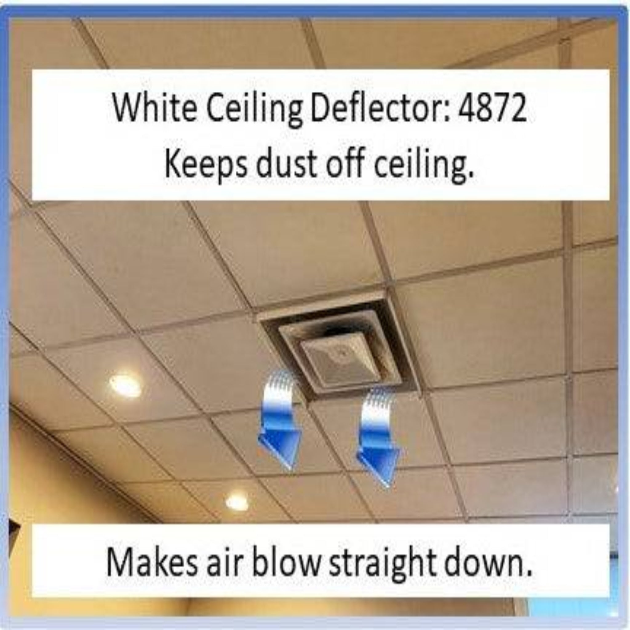 Ceiling Dust Deflector, White – 1800ceiling