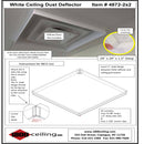 Plastic Ceiling Air Deflector | 1800ceiling