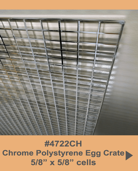 Fluorescent Light Plastic Egg Crate Diffuser Grid Shelly Lighting