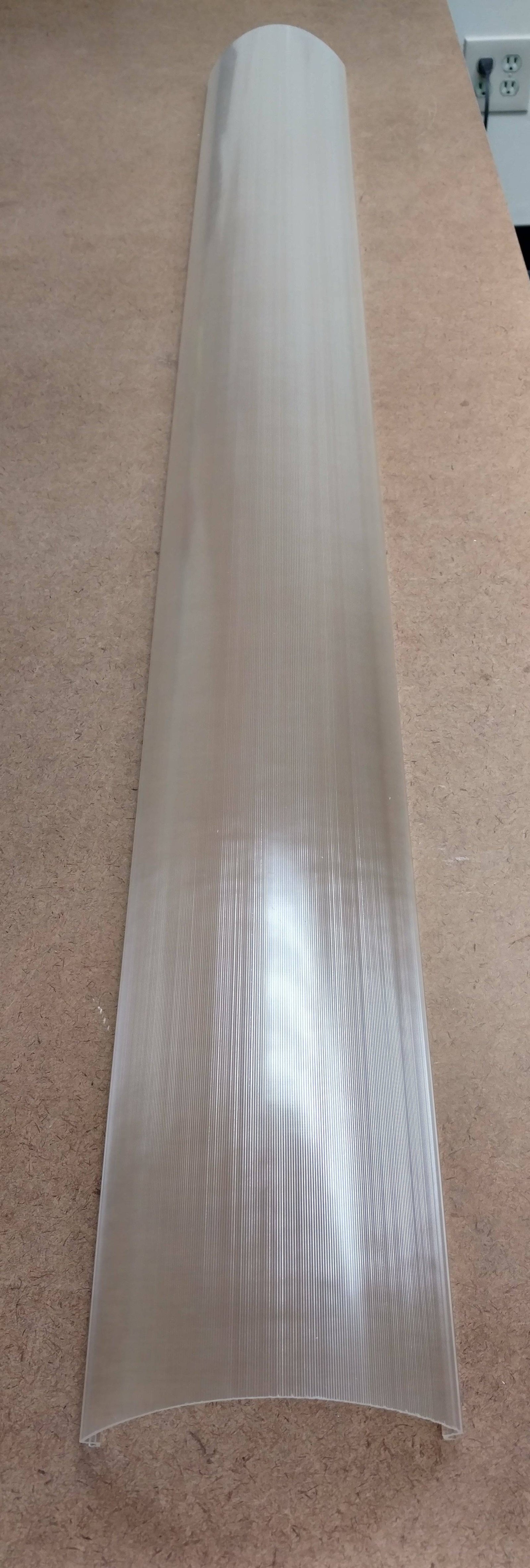 Curved Ribbed Acrylic Light Lens 5in. Wide, (4579) 2 pc MINIMUM ...