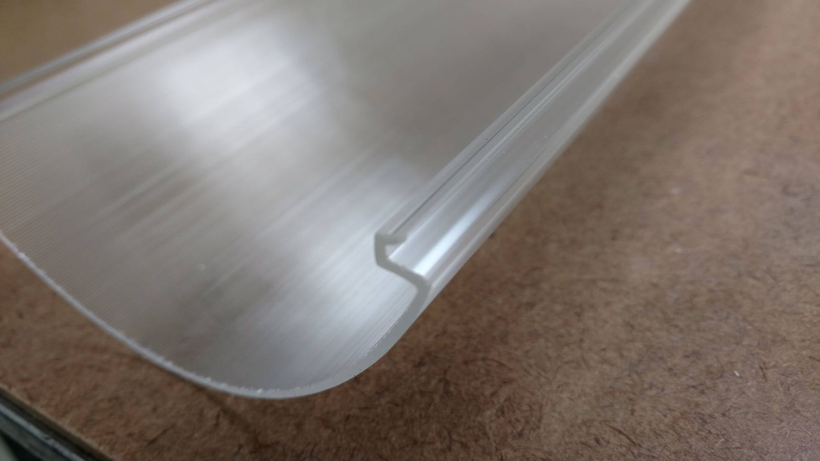 Curved Ribbed Acrylic Light Lens 5in. Wide, (4579) 2 pc MINIMUM ...