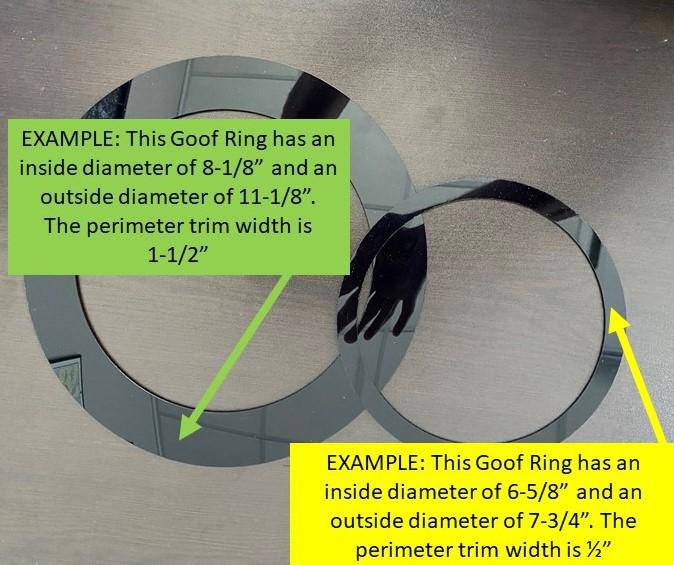 Custom Goof Rings-Black Plastic | 1800ceiling