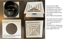 White Custom Round in Square Goof Plates .080 acrylic | 1800ceiling