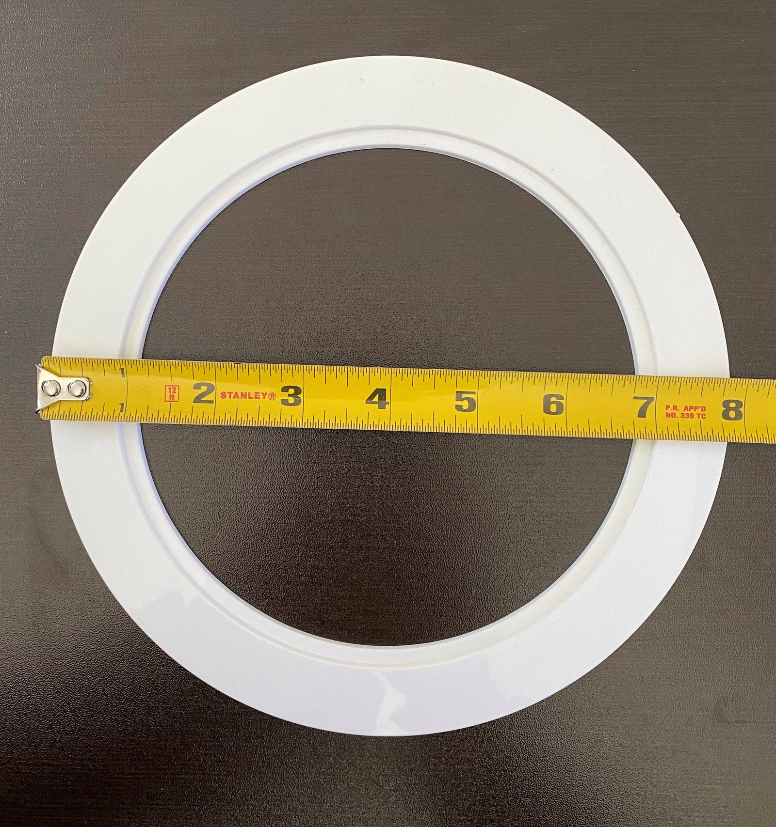 White Plastic Lighting Trim Ring for 6" High Hat