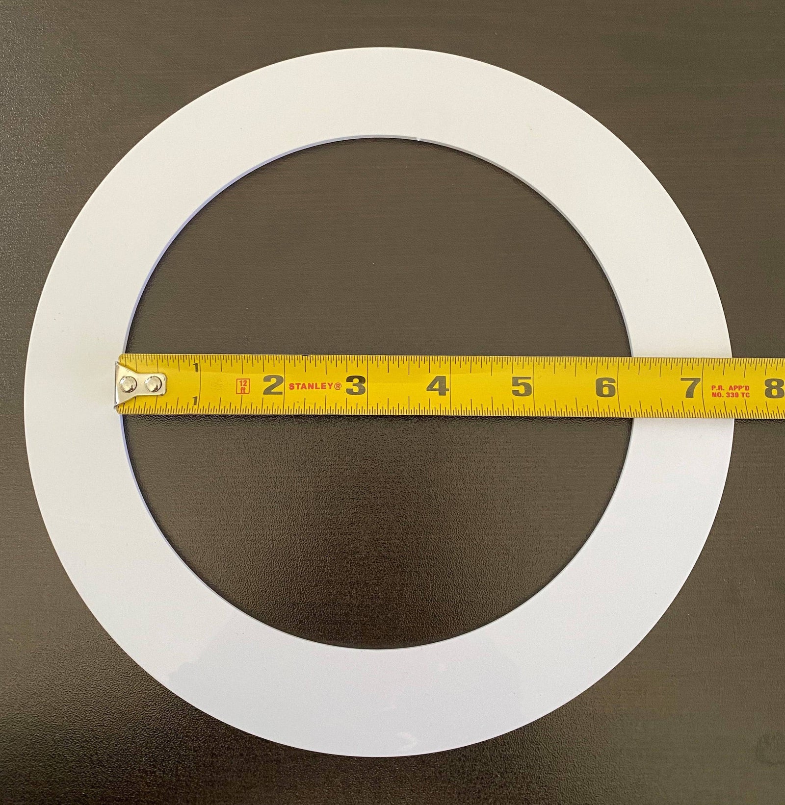 Goof Ring, White Plastic, 6.25in. ID x 8.625in. OD | 1800ceiling