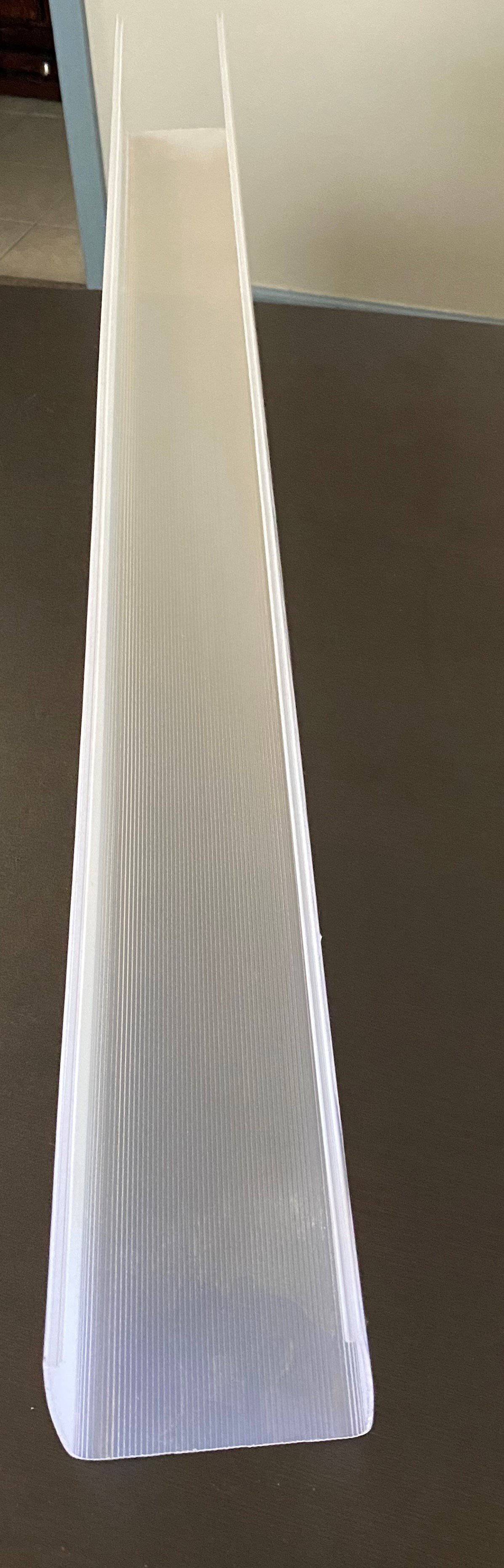 Linear Ribbed Acrylic Wrap with U Hooks (556) | 1800ceiling